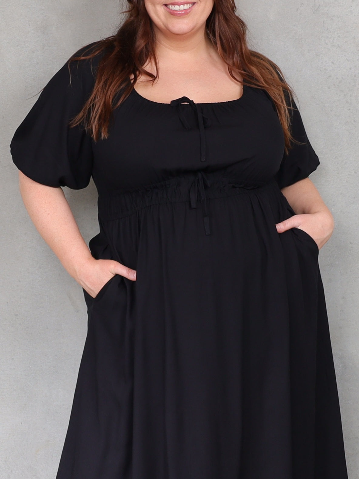 Isla Maree Tabitha Dress - Black | NZ Plus Size Women's Clothing – Isla ...