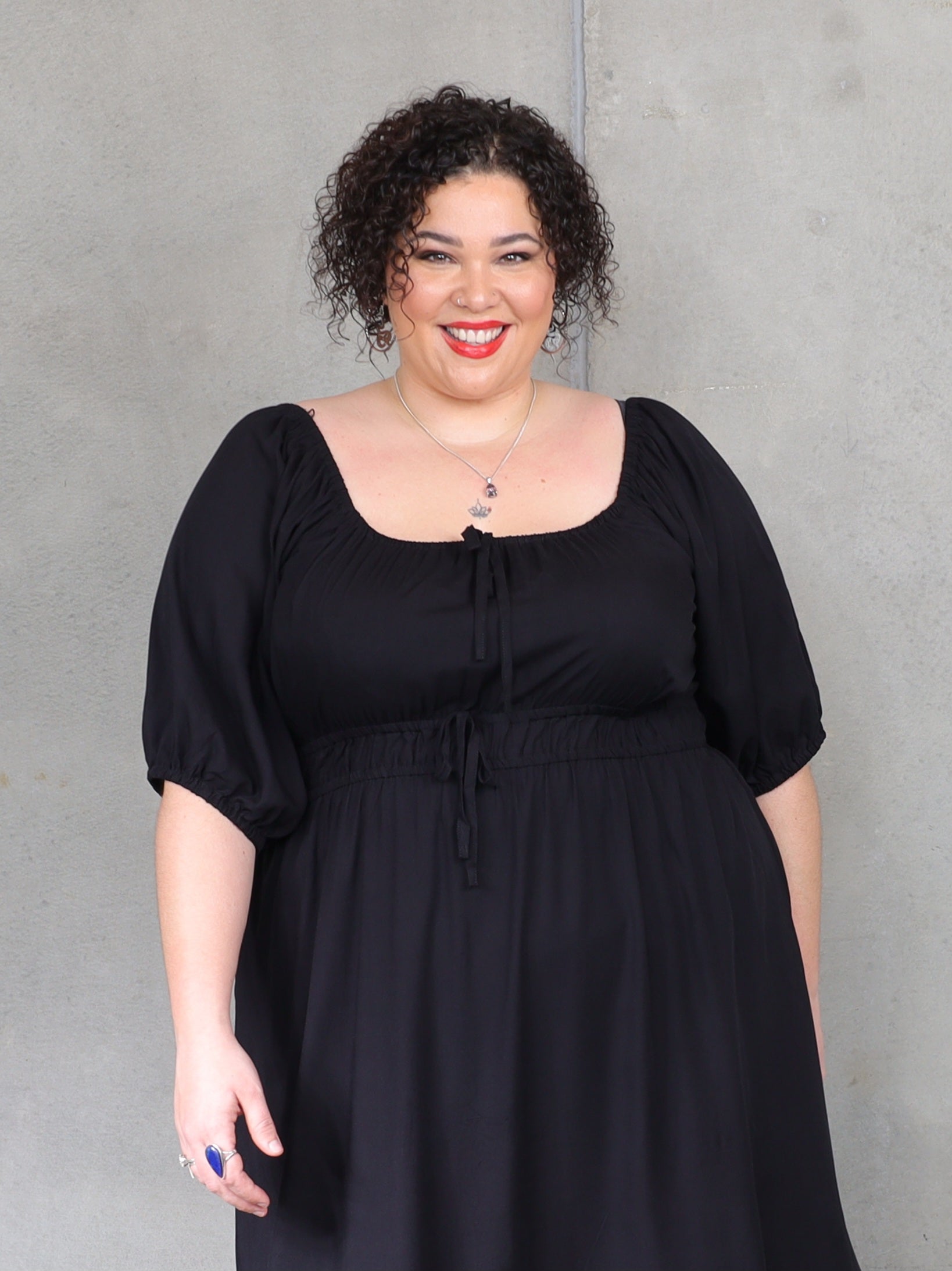 Isla Maree Tabitha Dress - Black | NZ Plus Size Women's Clothing – Isla ...