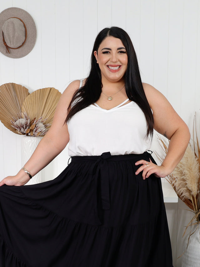 Isla Maree Chloe Cami - Stone | NZ Women's Plus Size Clothing – Isla-Maree